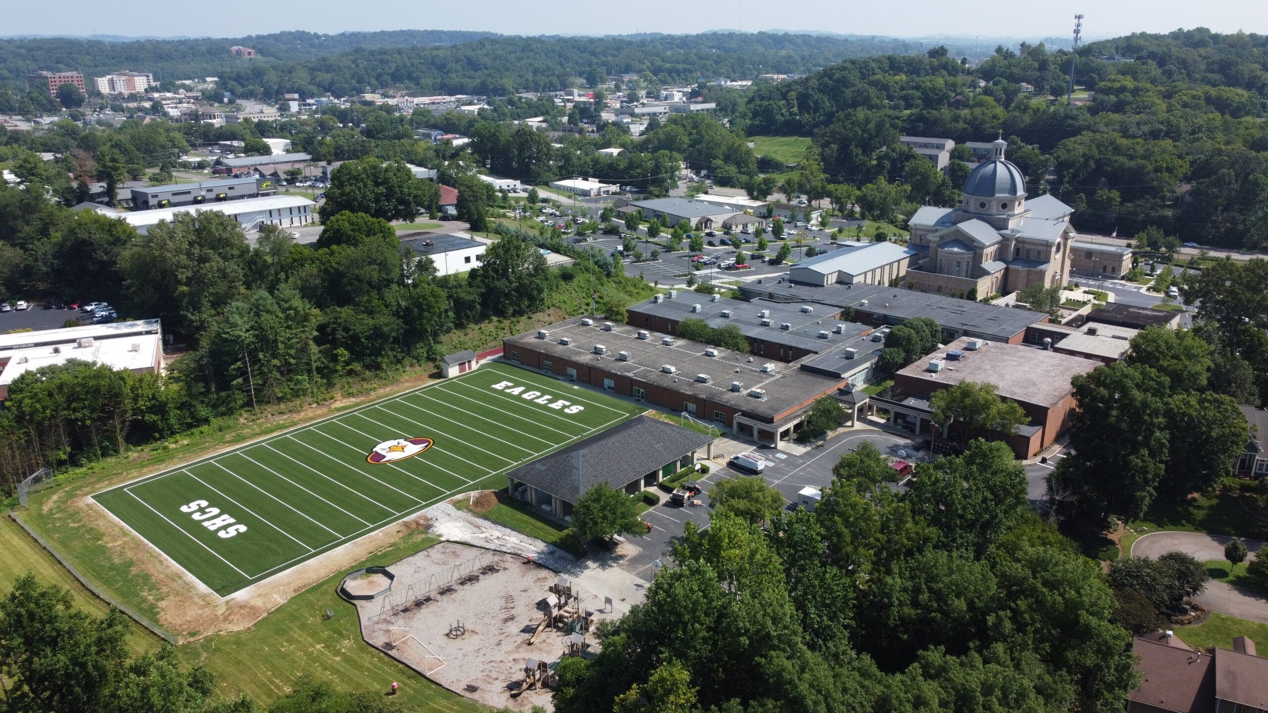 Sacred Heart gym, athletic field have new look | East Tennessee Catholic