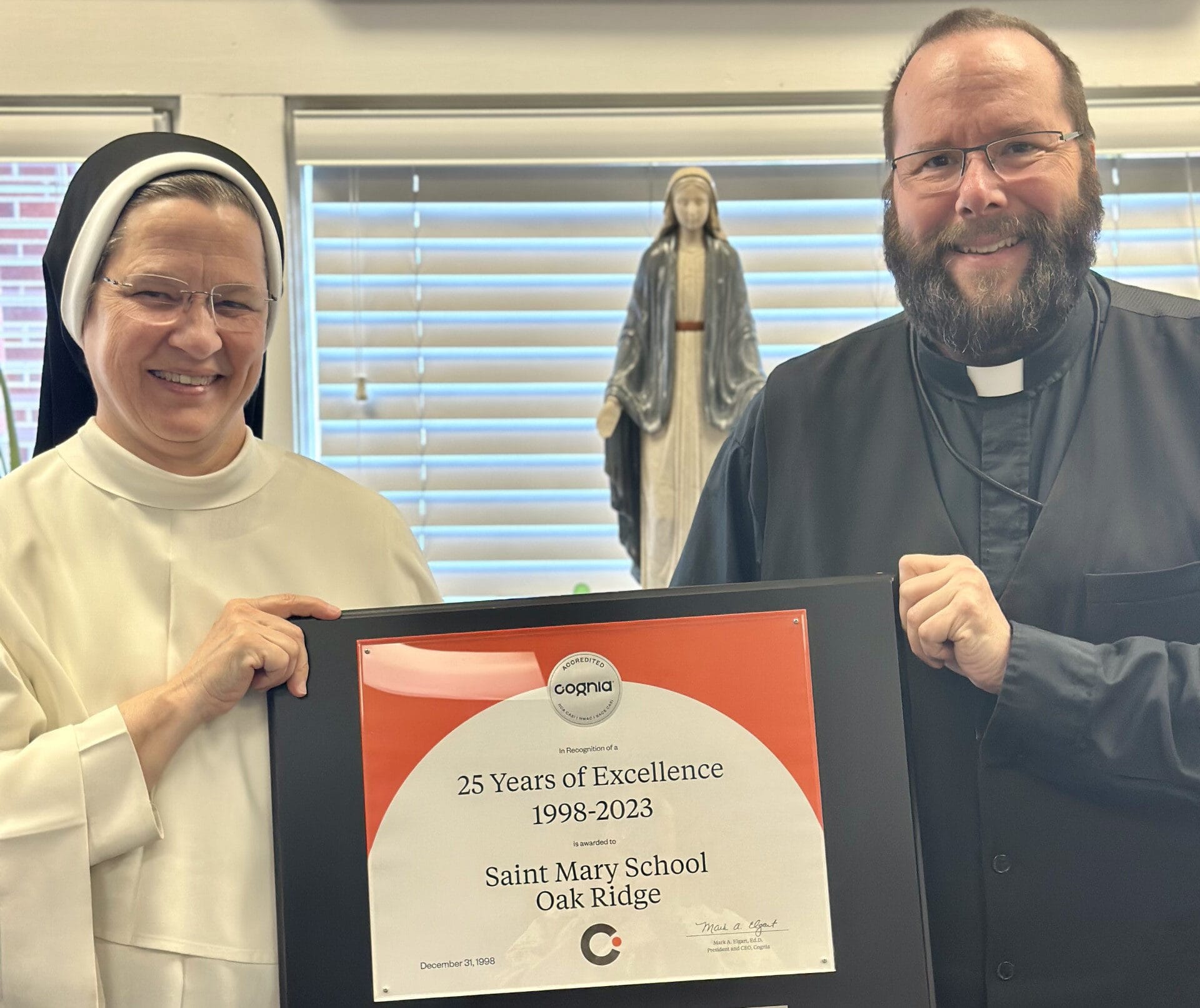 St. Mary School in Oak Ridge celebrates 25 years as an accredited ...